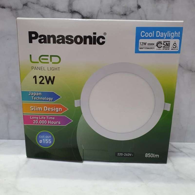 Jual Led Panel Panasonic 12 Watt Bulat Cahaya Putih di Seller Sinar ...