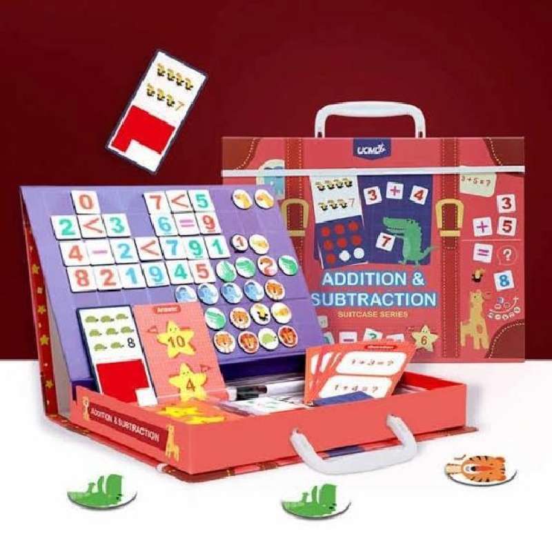 Jual ucmd magnetic box addition substraction belajar berhitung ...