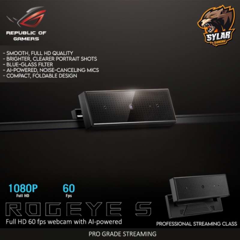 Promo Free Ongkir Asus Rog Eye S Full Hd 1080 60 Fps Usb Gaming Webcam ...