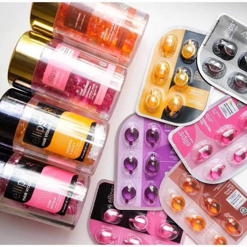 Jual ELLIPS HAIR VITAMIN (Bersegel)/ Dengan Morrocan Oil /Kemasan Botol ...
