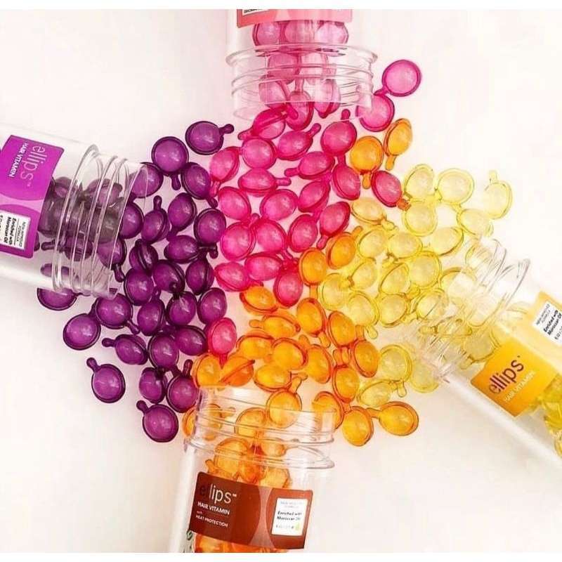 Jual ELLIPS HAIR VITAMIN (Bersegel)/ Dengan Morrocan Oil /Kemasan Botol ...