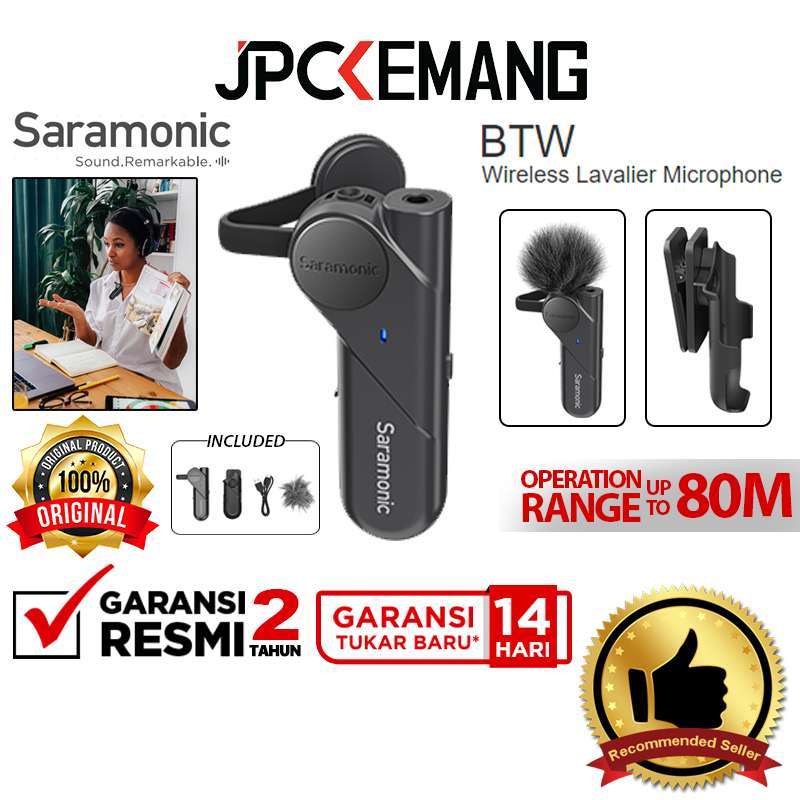 Promo JPC KEMANG Saramonic BTW Wireless Lavalier Microphone Lav Mic GARANSI RESMI Diskon 11% di ...