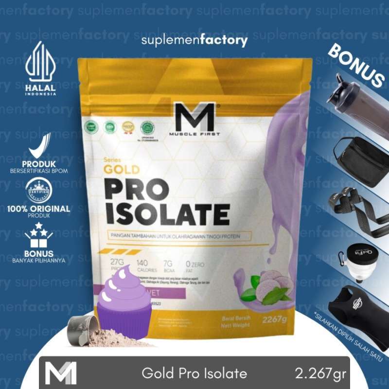 Jual M1 Pro Isolate 5lbs Muscle First Gold Pro Isolate Whey Protein di ...