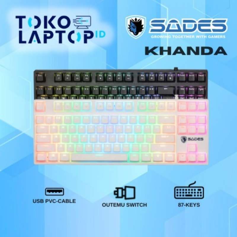 Jual Sades Khanda Mechanical Gaming Keyboard Tkl Removable Switch ...