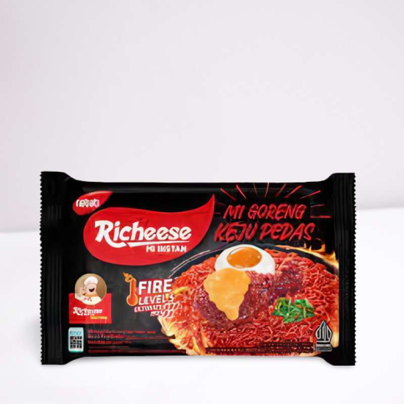 Jual Mi instant viral mie goreng keju richeese nabati mie level 5 di ...