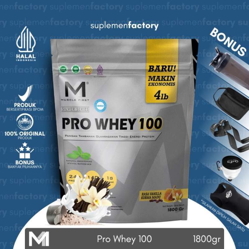 Jual M1 Pro Whey 4 lbs 1800 gram Muscle First Whey Protein ...