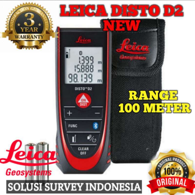 Jual Meteran Digital Laser 100 M/leica Meteran Digital/leica Disto D2 ...