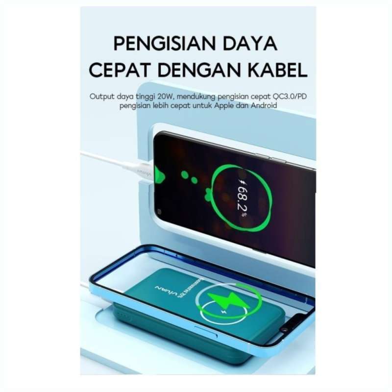 Promo Vivan Vpb-w12 Powerbank Wireless Magnetic MagSafe iPhone 12 13 ...