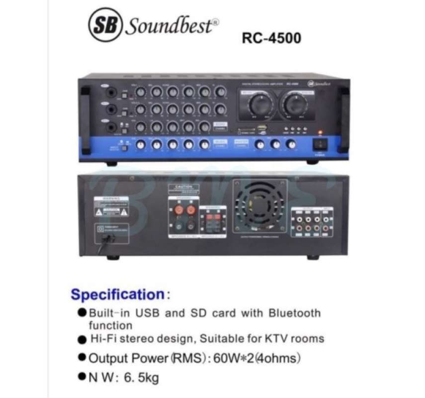 Jual AMPLI KARAOKE SOUNDBEST RC 4500 / RC4500 ORIGINAL di Seller GrowUp ...