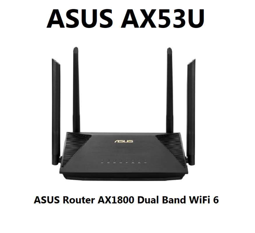 Jual ASUS RT-AX53U Dual Band AX1800 WiFi 6 Wireless Router AiMesh di ...