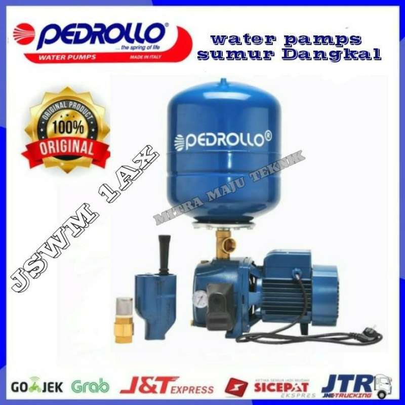 Jual Pompa Jet Pump Pedrollo Jswm 1Ax Pompa Air Sumur Dangkal di Seller ...