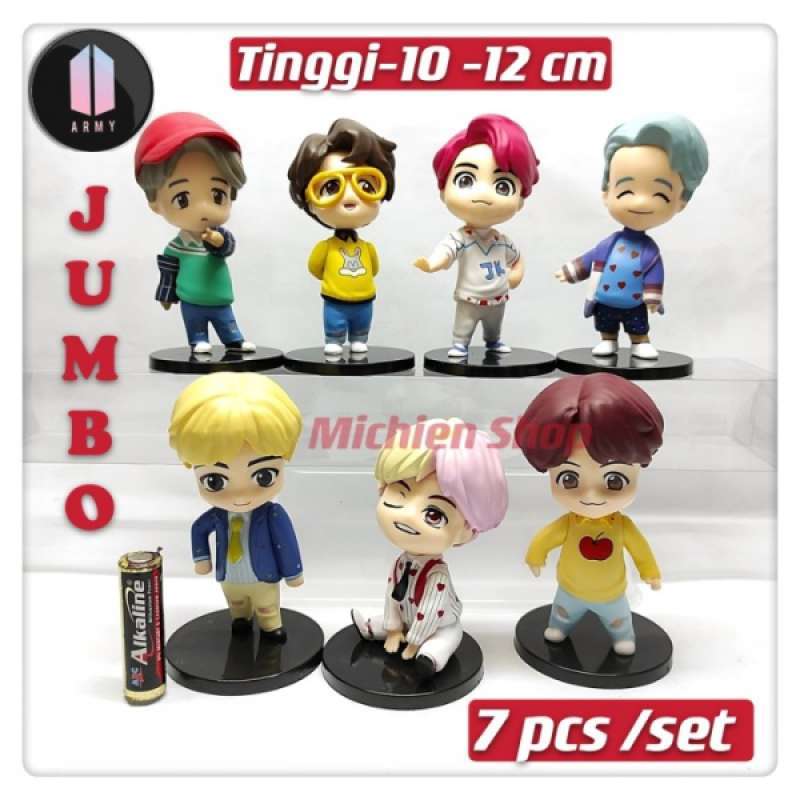 Jual Free Ongkir Action Figure Kpop Idol Bts/Tiny Tan Bt21 Big Size / Jumbo Set Isi 7 di Seller ...