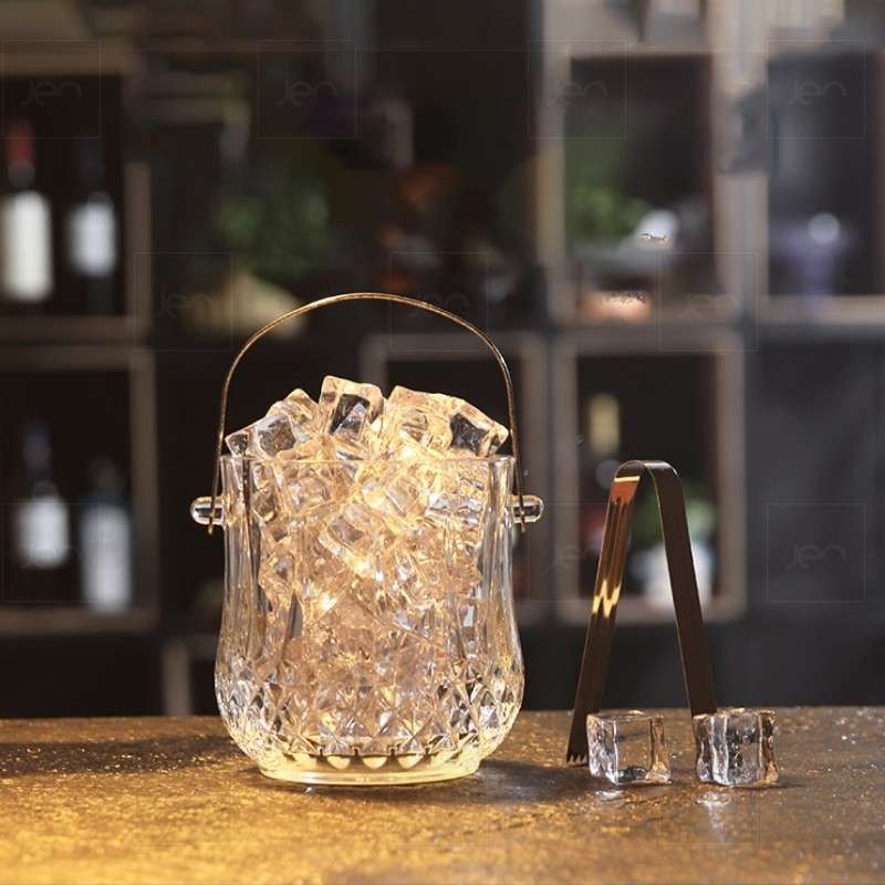 Jual Keranjang Es Batu Ember minuman serbaguna Glass Ice Bucket 1L di ...