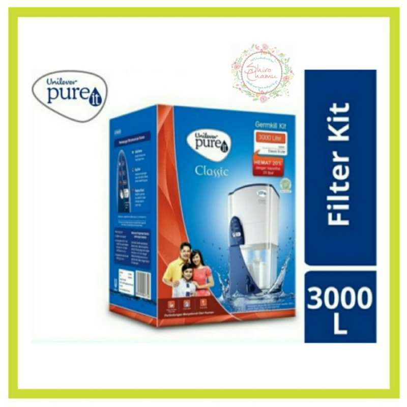 Jual Unilever Pure It Germkill Kit 3000 Liter Refill Filter Air Pureit ...