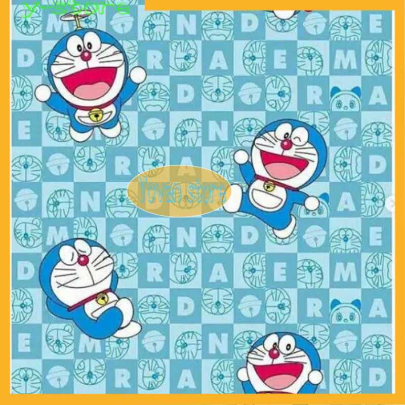 Promo walpaper dinding doraemon square 500 wallpaper Diskon 5% di ...