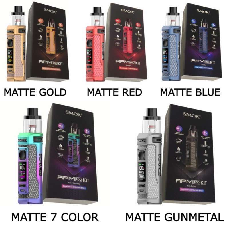 Jual Smok RPM 100 Kit 100W 18650 / 21700 Pod Mod Kit Authentic - RPM100 ...