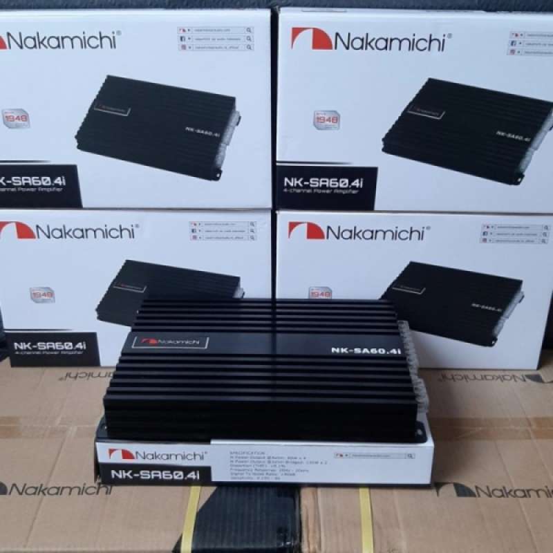 Promo Power 4 Channel Nakamichi Nk-Sa60.4I / Power Amplifier 4 Channel Diskon 14% di Seller ...