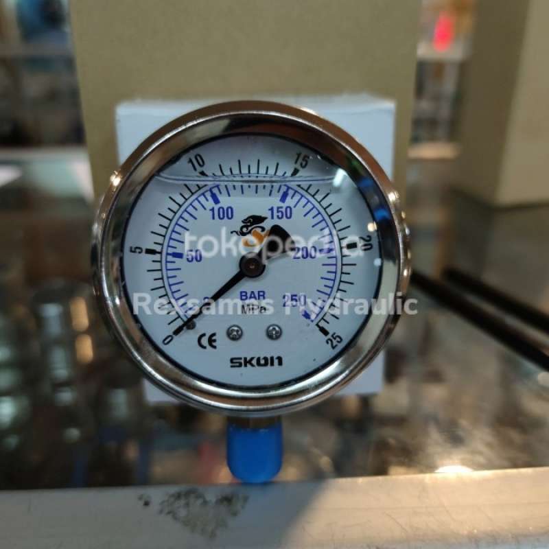 Jual PRESSURE GAUGE / MANOMETER 2,5 MERK SKON 25 MPA di Seller Odettee ...