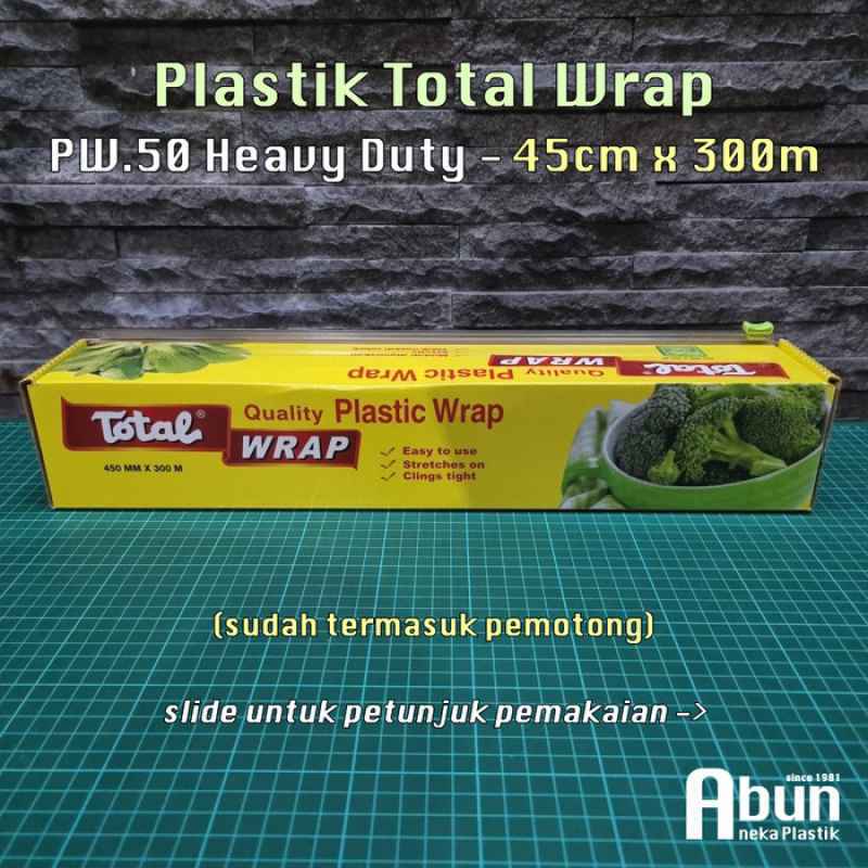 Jual Plastik Wrap Total (PW50) Heavy Duty 45cm x 300m di Seller MoroBuy Market - Kapuk, Kota ...