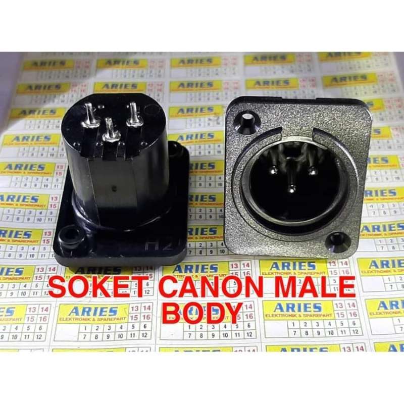 Jual SOKET CANON MALE BODY di Seller Aries Elektronik Storee ...