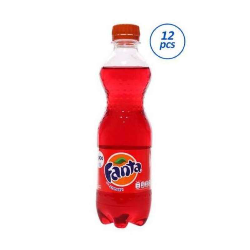 Jual Fanta Minuman Ringan | Fanta Seru Rasa Strawberry 390 ML Isi 12 ...