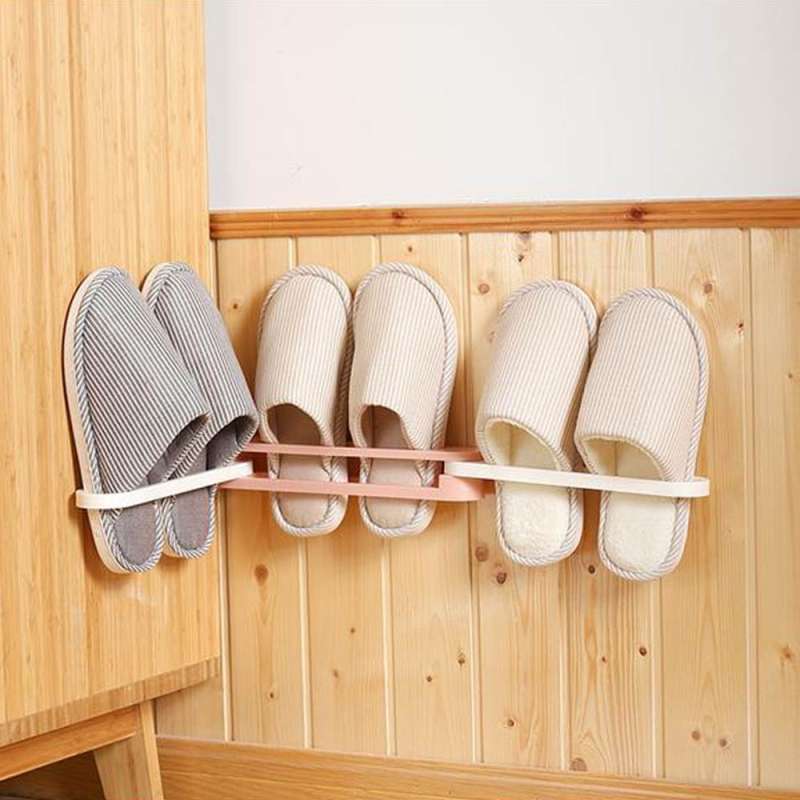 Jual Rak Sandal Dinding Gantung Tempel Lipat 3in1 Holder Tempat Sepatu ...