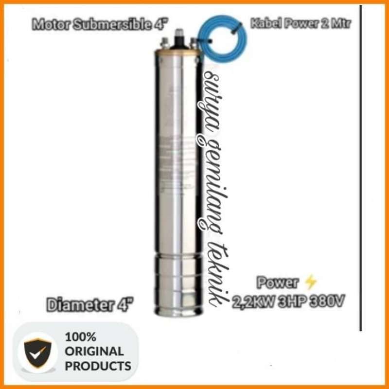 Jual Motor Pompa Venezia 3HP 3PhaseDinamo,Pompa Satelit Submersible ...