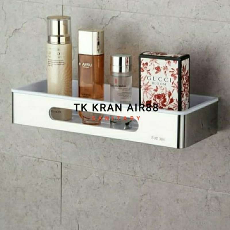 Promo Rak Sabun Datar Stainless Kamar Mandi/Rak Sabun Toilet Kamar ...