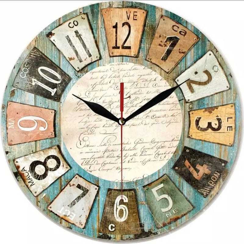 Jual Jam Dinding Vintage/Wall Clock Mediterania Model Vintage Klasik ...