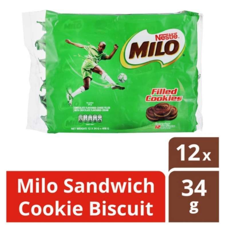 Jual Milo Singapore Sandwich Cookie Biscuit Di Seller Babakiwi - Parit ...