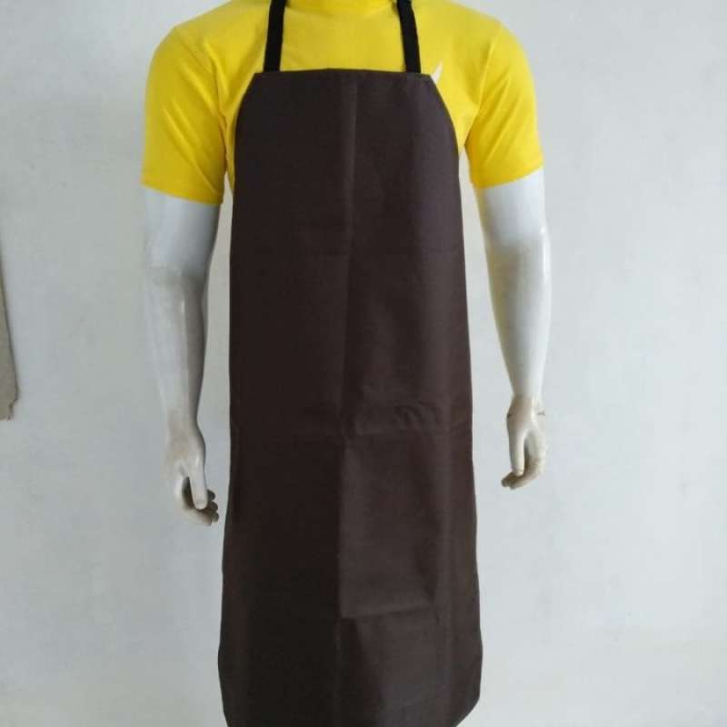 Jual Apron Dada Atau Celemek Kanvas Waterprof 60x90cm - Merah Di Seller ...