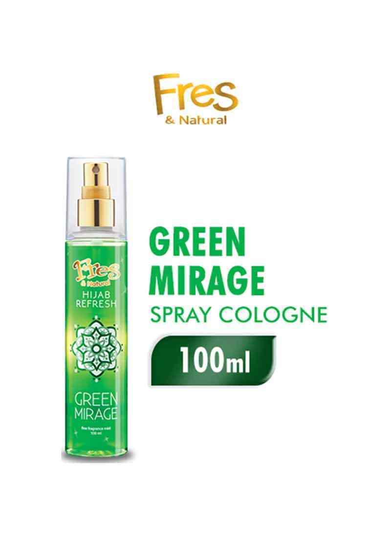 Jual Fres & Natural Fragrance Mist Hijab Fresh Green Mirage 100Ml di ...