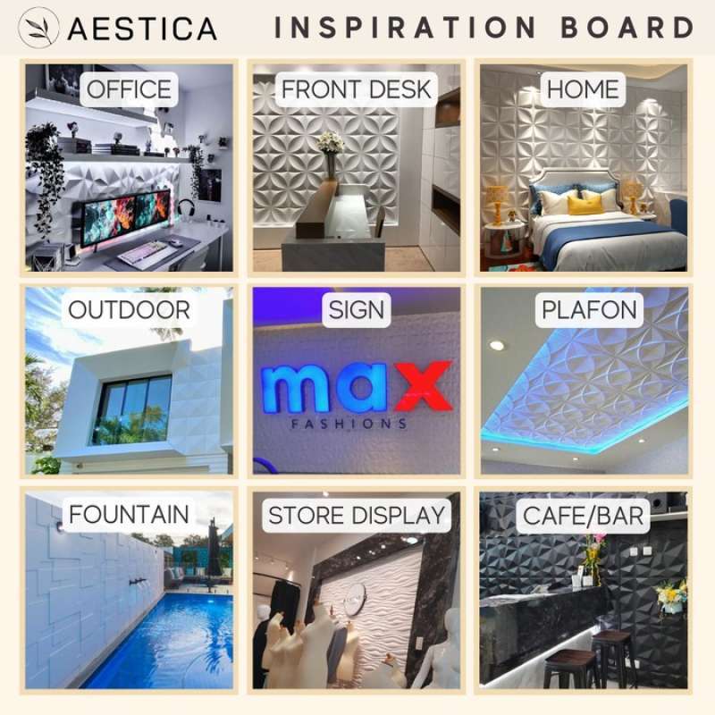 Promo 3D PVC Wall panel Dinding 50&30CM Wallpaper Dekor rumah Home ...