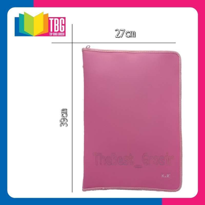 Jual 1 Pcs Map Jala Resleting Solid Colour R&r Zipper Bag Tas Dokumen ...