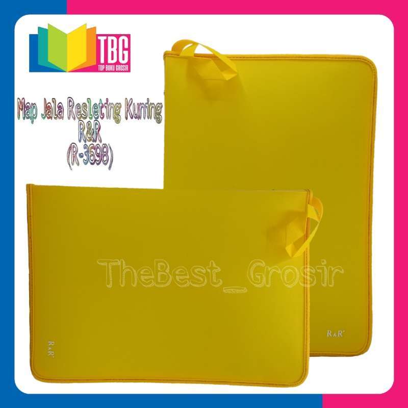 Jual 1 Pcs Map Jala Resleting Solid Colour R&r Zipper Bag Tas Dokumen ...