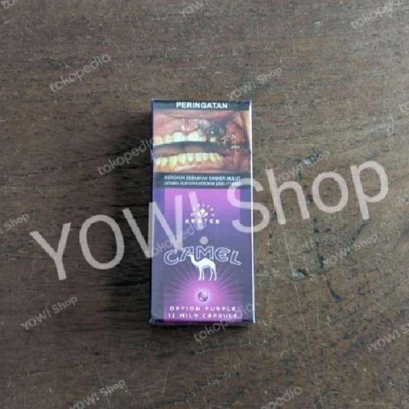 Jual Rokok Camel Option Purple Mild isi 12 batang /pack /bungkus di ...