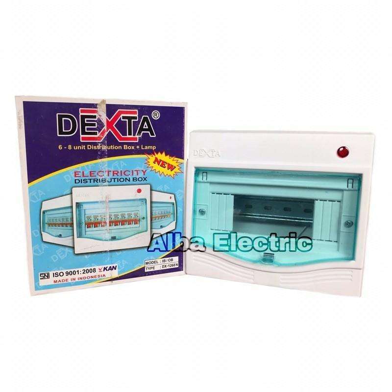 Jual Box MCB IB / OB 6 - 8 Unit / Grup MCB Dexta / Box + Lampu MCB ...