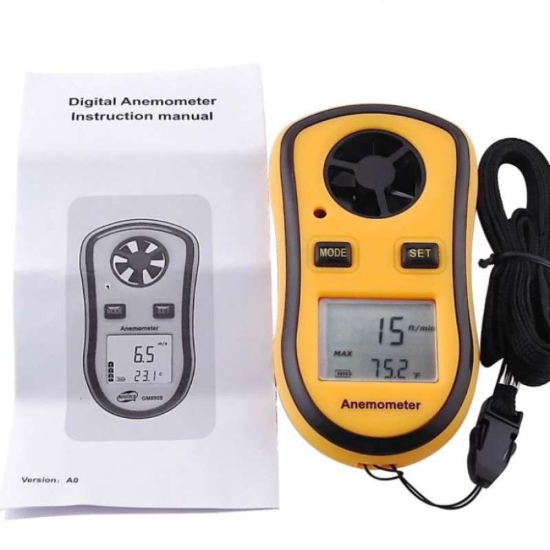 Promo Gm8908 Digital Wind Speed Anemometer - Alat Ukur Kecepatan Angin ...