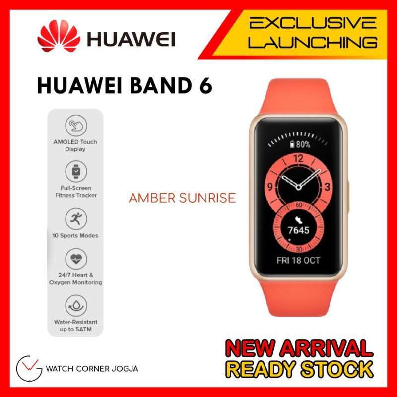 Jual Huawei Band 6 AMOLED SpO2 1,47 Inch Original Smartwatch GARANSI ...