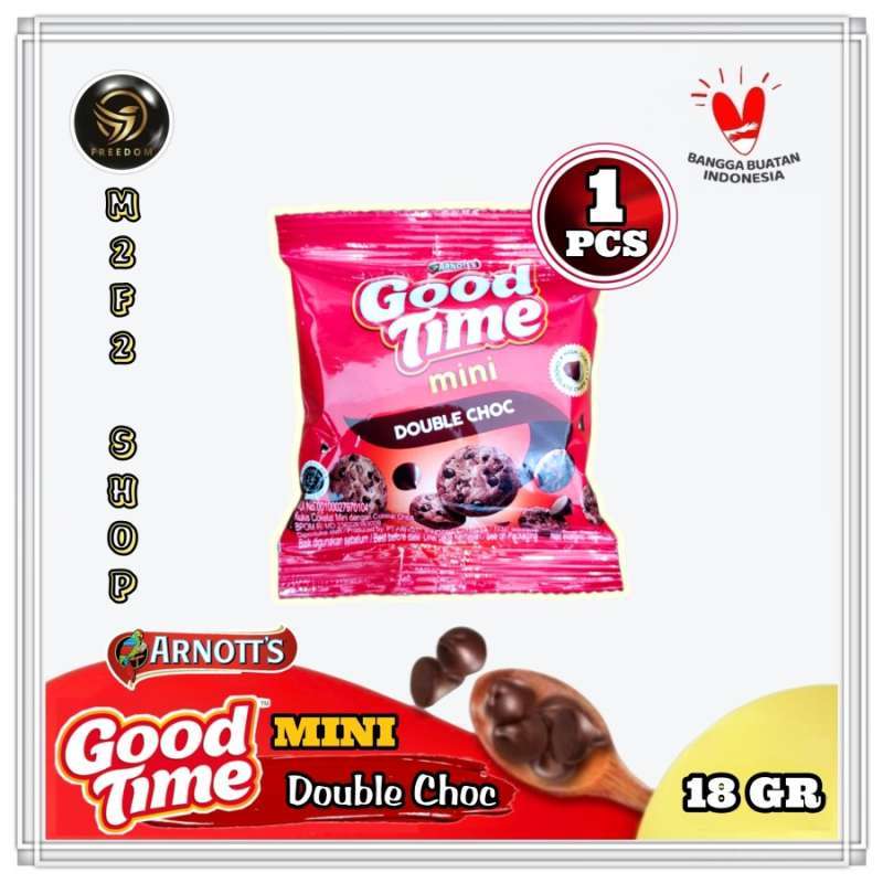 Promo Good Time MINI Double Choco Cips Cookies | Kukis Cokelat 18 gr ...