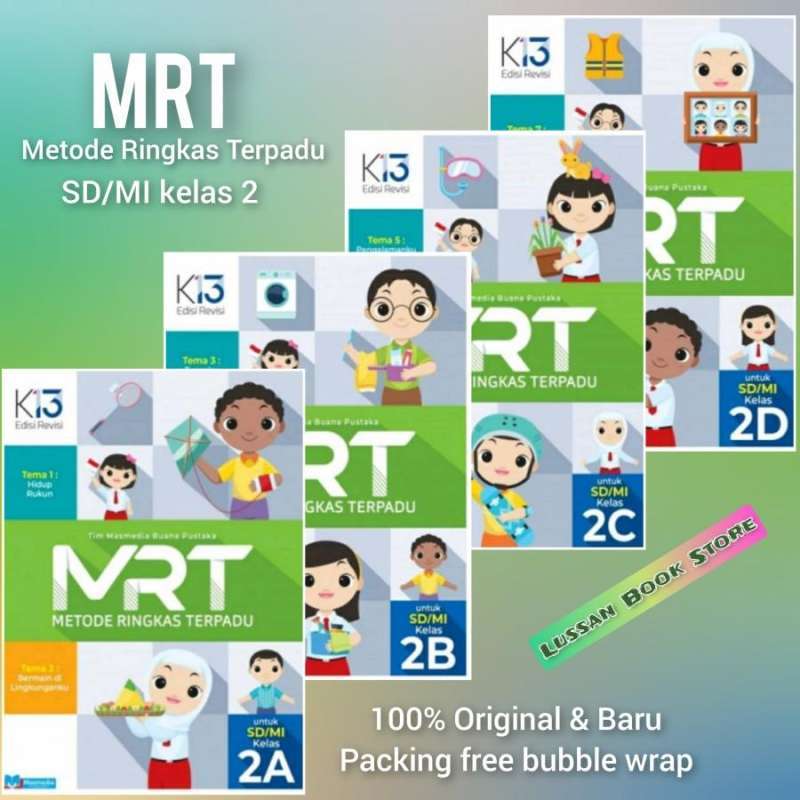 Jual Buku Mrt Kelas 2 Sd/mi (2a,2b,2c,2d) Metode Ringkas Terpadu Edisi ...