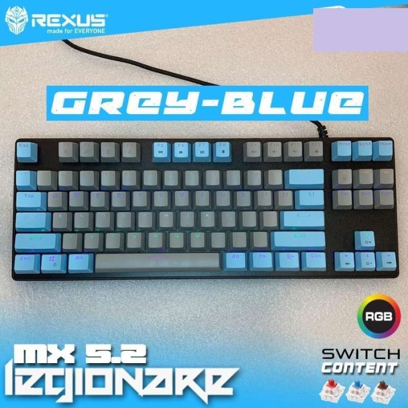 Jual Rexus Legionare MX5.2 Rainbow TKL Mechanical Gaming Keyboard ...