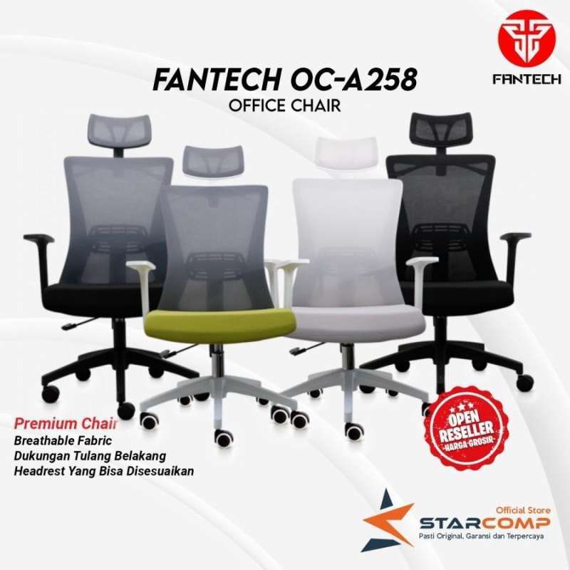 Jual Fantech OCA258 / OC-A258 Kursi Kerja Kantor Premium Office Chair ...