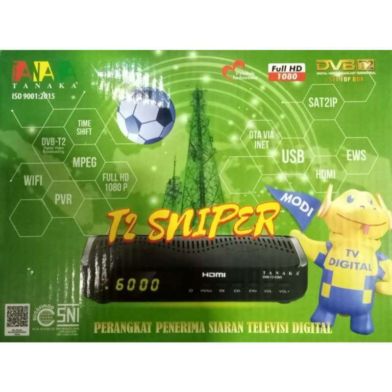 Promo STB DVB SET TOP BOX TV DIGITAL TANAKA T2 TYPE SNIPER - Diskon 7% ...