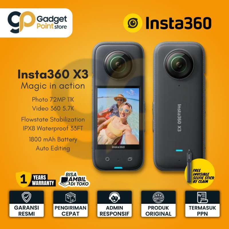 Insta360 X3 - Harga Terbaru April 2024 | Blibli