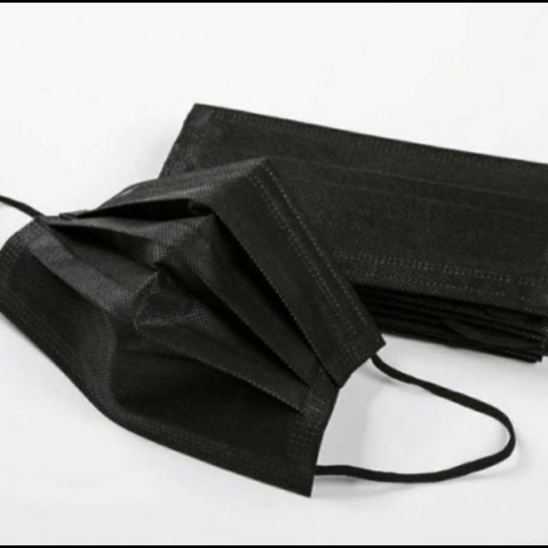 Jual Masker 3 Ply Full Black 3ply Masker Hitam Di Seller Nano Ofc ...