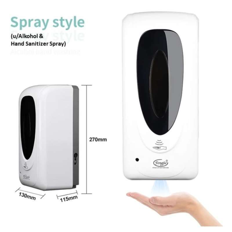 Jual Otomatis Soap Dispenser 1000ML Auto Sensor 1Liter Faom Gel Spray ...