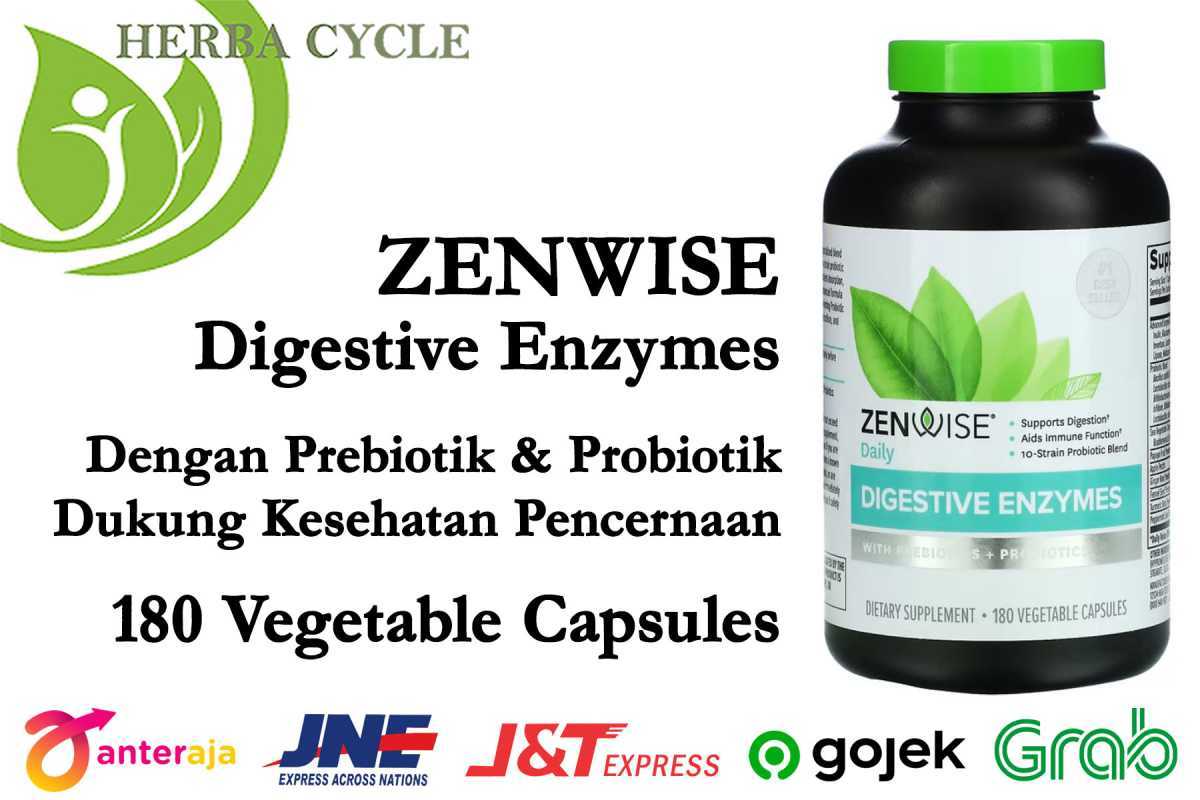 Jual Zenwisedigestive Enzyme 180 Veg Capsules Prebiotik Probiotik ...
