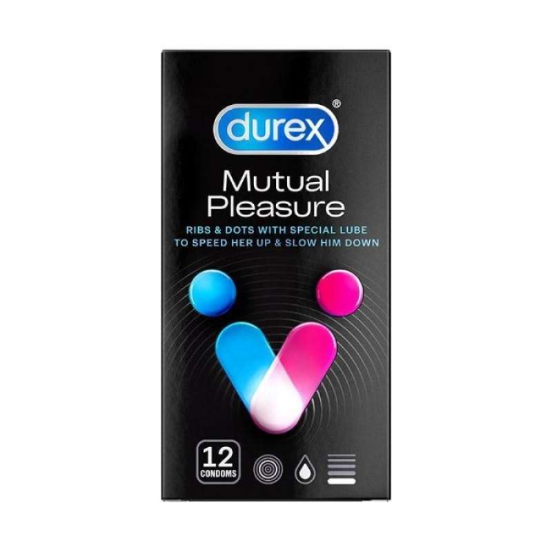 Promo DUREX MUTUAL PLEASURE Pria Tahan Lama Tekstur Garis Bintik - 12 ...