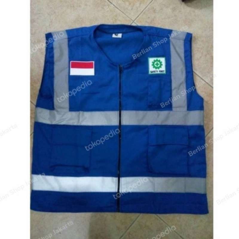 Jual ROMPI SAFETY MURAH ROMPI BAHAN DRIL+LOGO BENDERA DAN K3 SAFETY ...